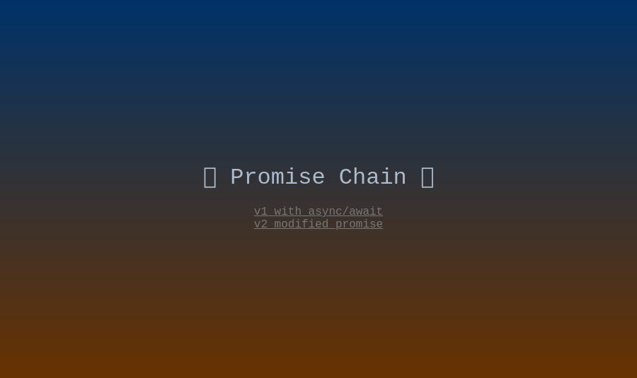 Promise_Chain_v1 - JSitor